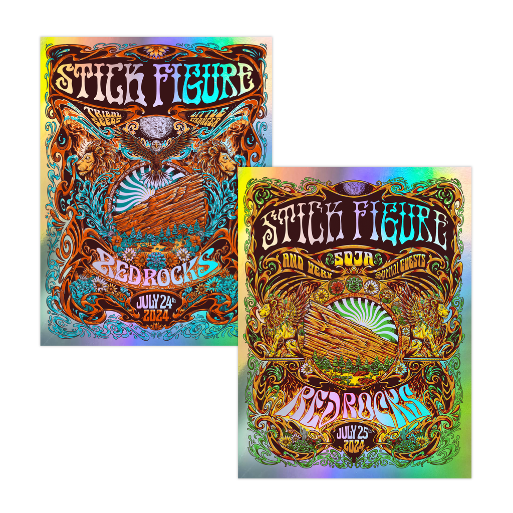 Red Rocks 2024 Foil Poster – StickFigureStore